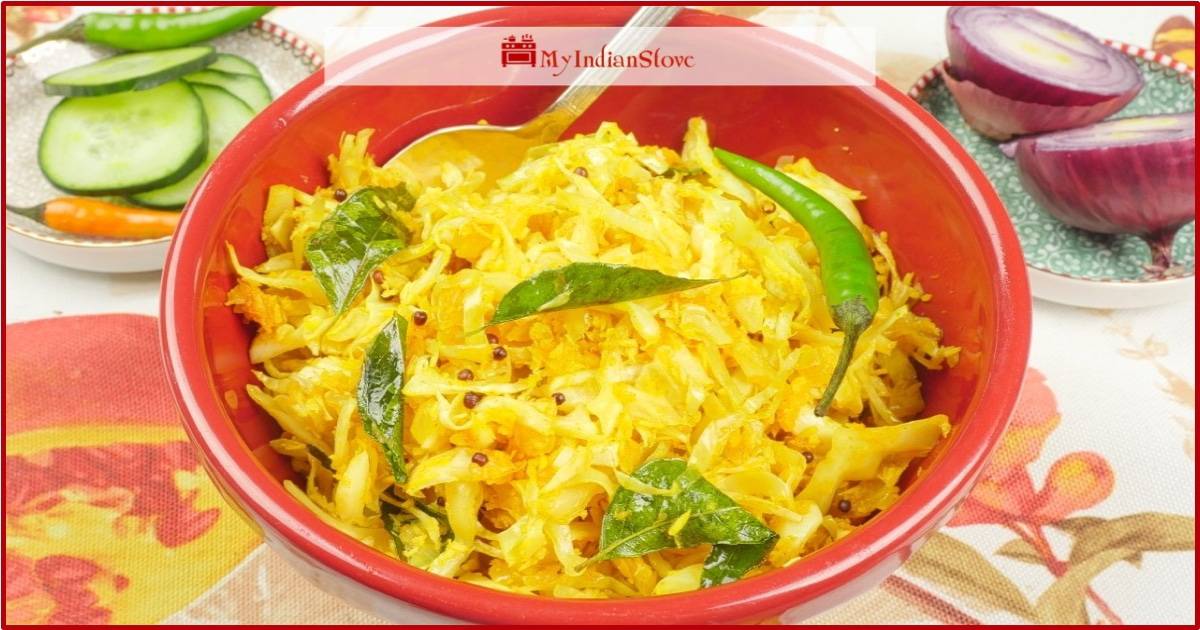 Indian Cabbage Stir Fry with Coconut (Kerala-Style) - MyIndianStove
