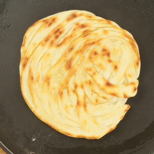 Layered Indian Flatbread (Kerala Parotta) - MyIndianStove