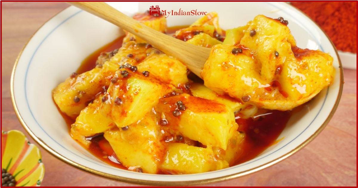 Instant Mango Pickle (Miskut) - MyIndianStove