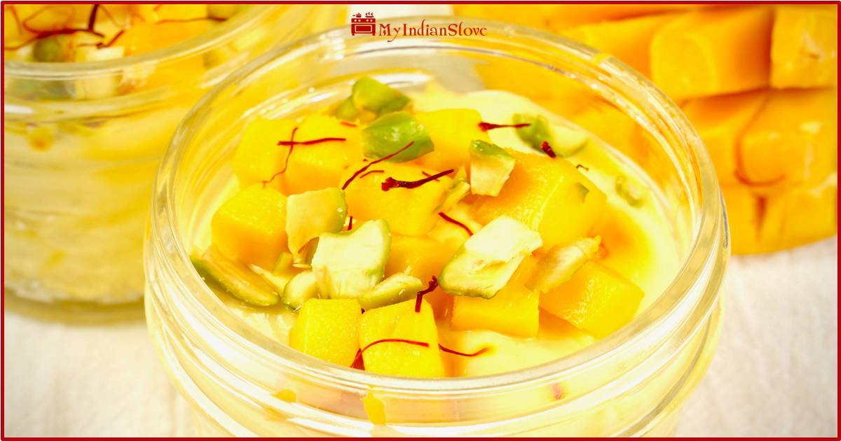 6-Ingredient Indian Mango Custard - MyIndianStove